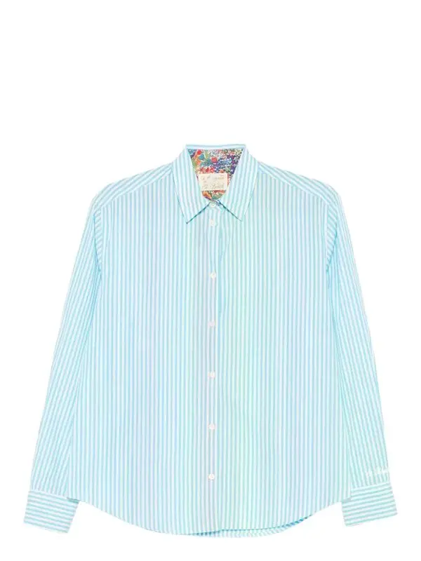 MC2 SAINT BARTH Meredith Striped Shirt - Blue