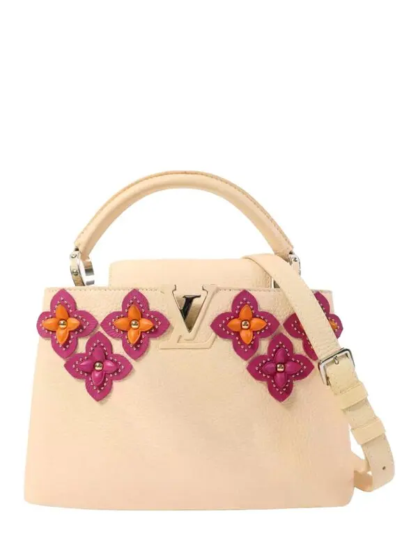 LOUIS VUITTON Taurillon Capucines Bb Tote Bag - Neutrals