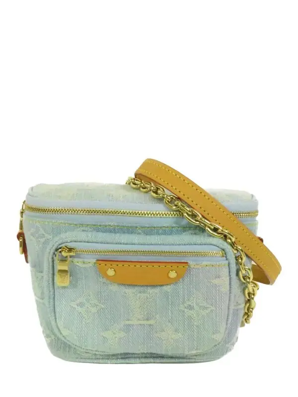 LOUIS VUITTON Monogram Denim Belt Bag - Blue