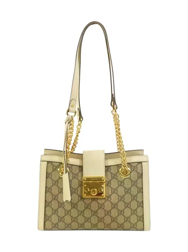Gucci Padlock Gg Shoulder Bag - Neutrals