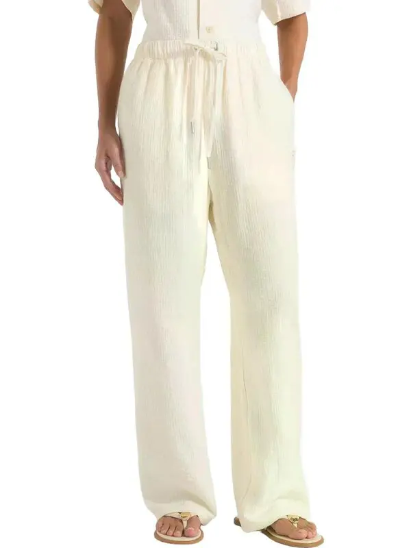 Manière De Voir Addison Textured Relaxed Fit Trousers - Neutrals