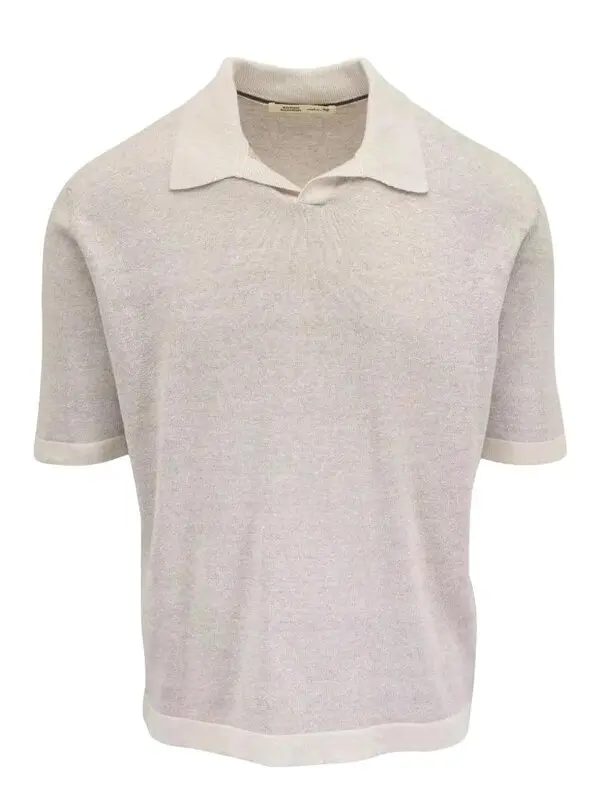 MAURIZIO BALDASSARI Short-sleeve Knit T-shirt - Neutrals