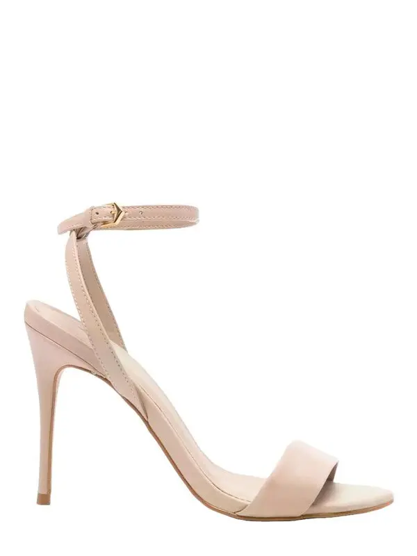 ANDREA CARRANO Leather Buckle-fastening Stiletto Sandals - Pink