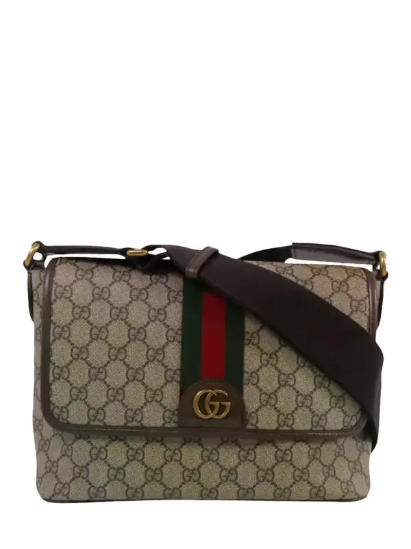Gucci Gg Ophidia Messenger Bag - Neutrals