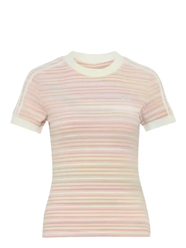 Adidas Striped T-shirt - Pink