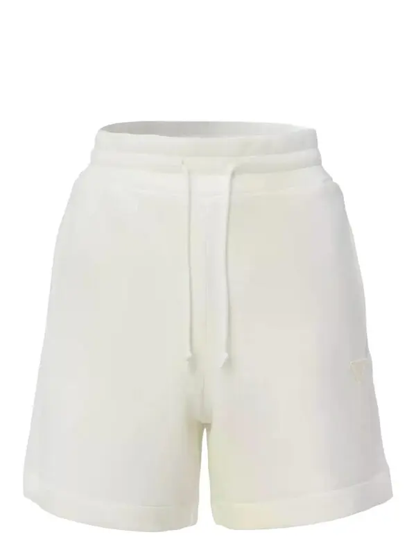 Guess Drawstring Rolled Hem Shorts - White