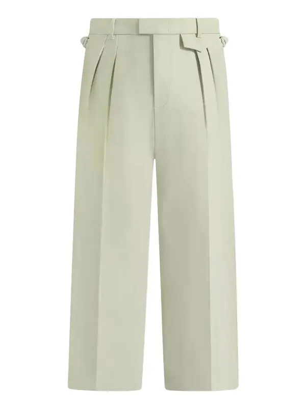 Manière De Voir Maniere De Voir Pierre Twin Pleat Tailored Trousers - Green