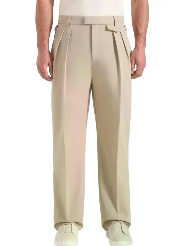 Manière De Voir Pierre Twin-pleat Tailored Trousers - Neutrals