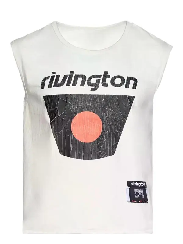 RIVINGTON ROI REBIS Philemon Graphic Print Tank Top - Neutrals