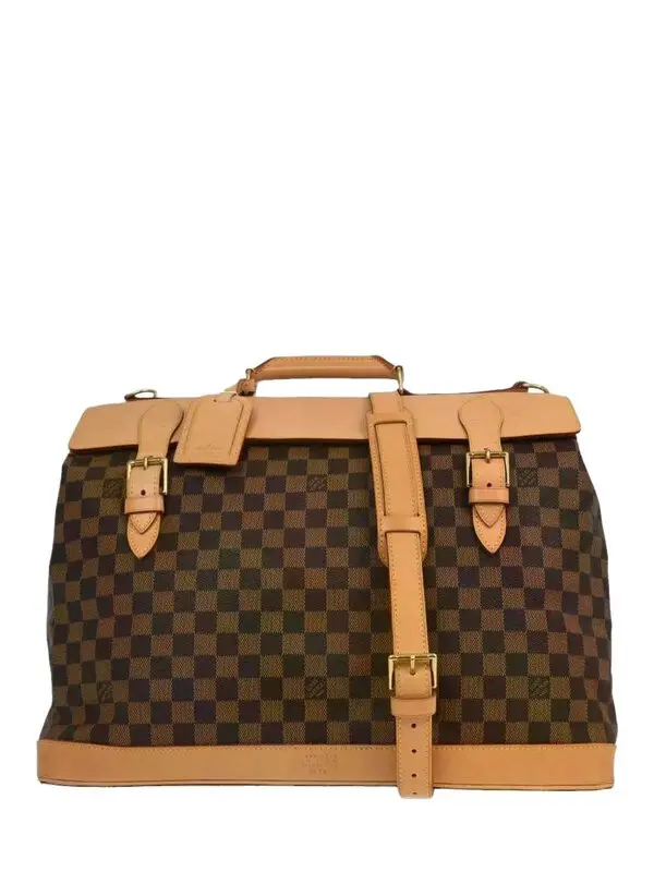 LOUIS VUITTON 1997 Damier Clipper Travel Bag - Brown