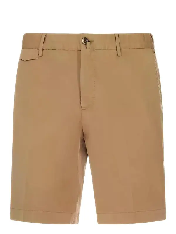 PT TORINO Belt-loop Tailored Shorts - Neutrals