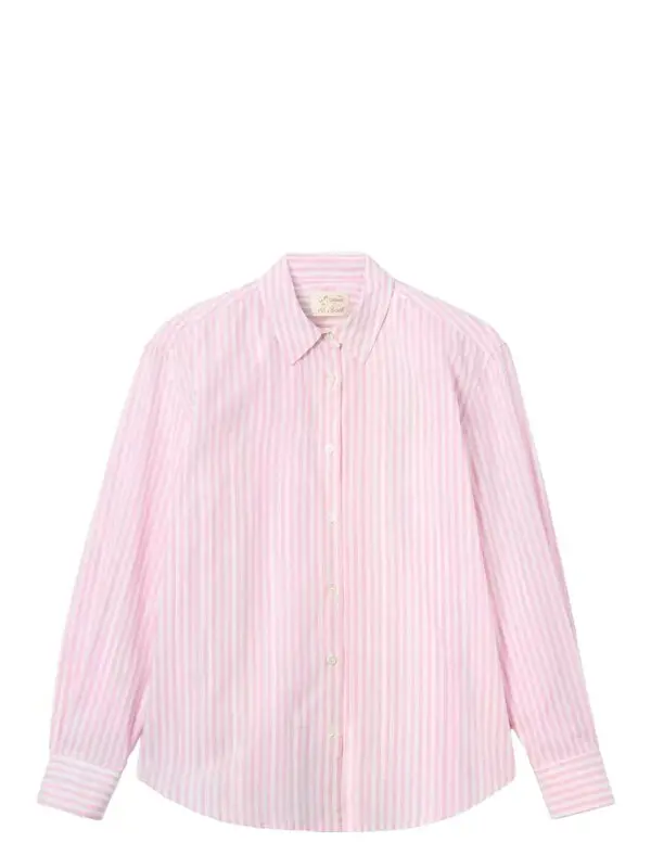 MC2 SAINT BARTH Striped Cotton Shirt - Pink