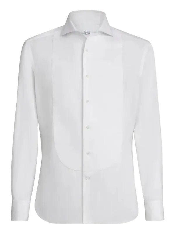 Brunello Cucinelli Slim Fit Shirt - White