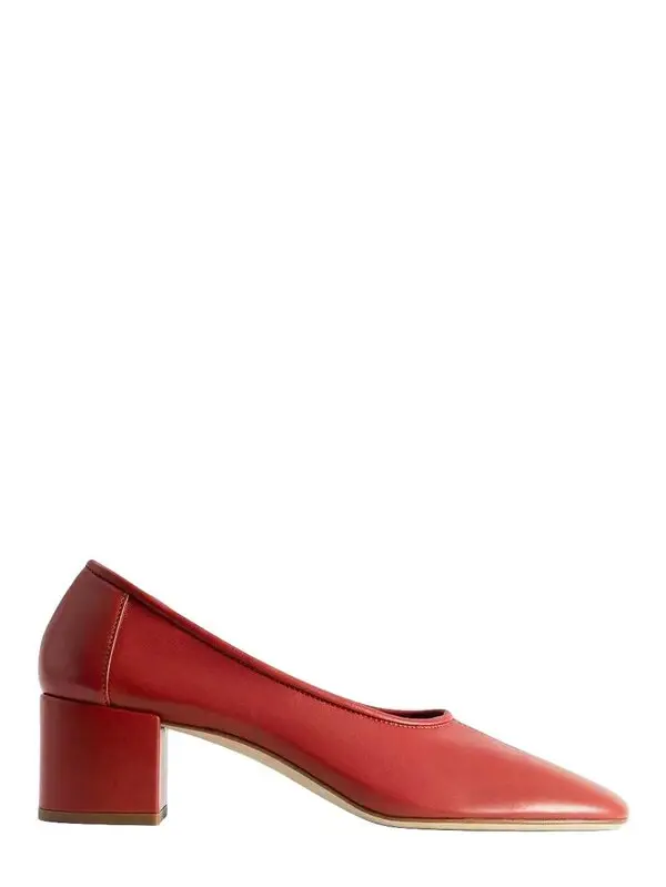 By Far Prudence Round-toe Pumps - Red