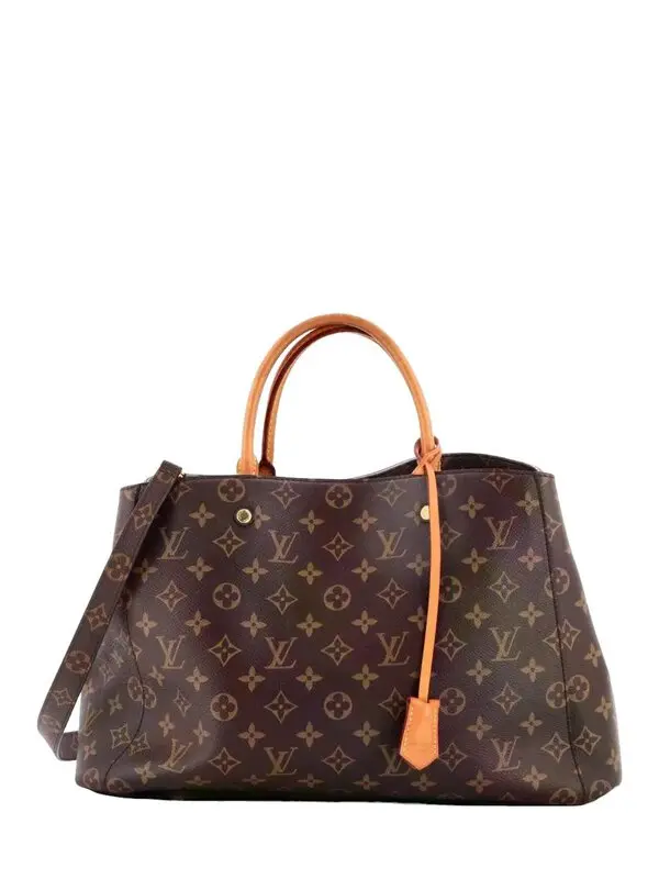 LOUIS VUITTON Montaigne Monogram Canvas Gm Tote Bag - Brown
