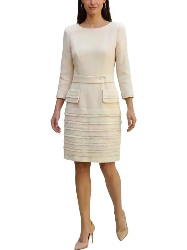Valentino Garavani Fringed Tiered Mini Dress - White