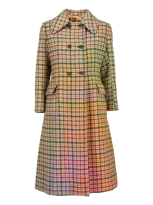 Vintage Checked Skirt Suit - Neutrals