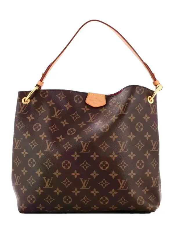 LOUIS VUITTON Monogram Canvas Pm Hobo Bag - Brown