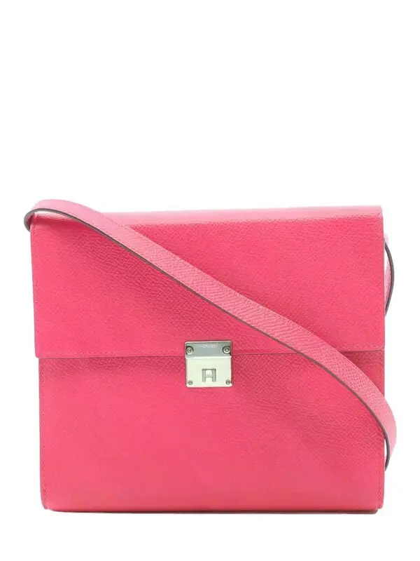 Hermès 2020 Epsom Clic 16 Wallet On Strap Crossbody Bag - Pink