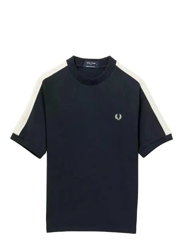 Fred Perry Logo-embroidered T-shirt - Blue
