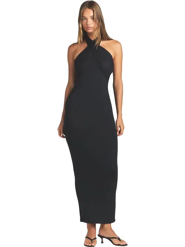 SKIMS Convertible Maxi Dress In Black - Obsidian