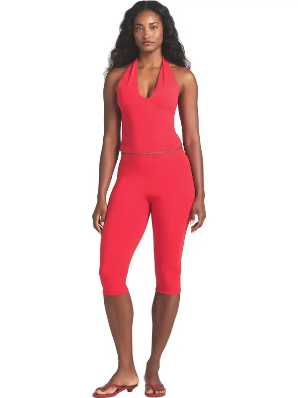 SKIMS Halter Top - Carmine