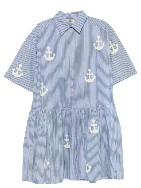STELLA NOVA Striped Mini Dress - Blue
