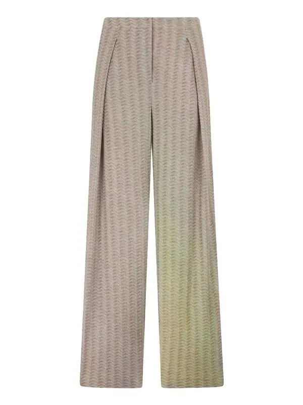 Emporio Armani Pleated Palazzo Pants - Neutrals