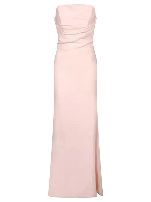 Amen Draped Bustier Maxi Dress - Pink