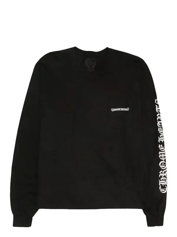 Chrome Hearts Scroll Logo-detail Long-sleeve T-shirt - Black