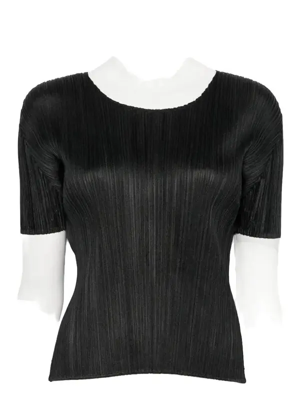 Issey Miyake Pleated T-shirt - Black