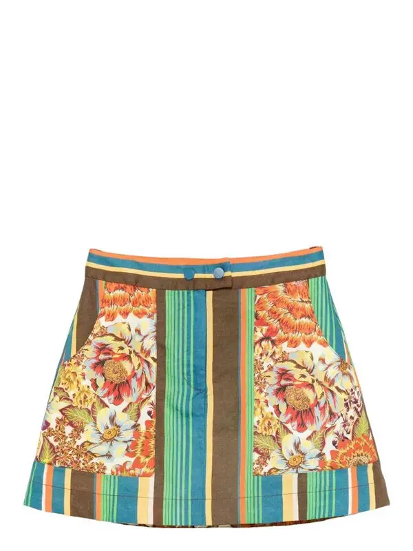 ALEMAIS Charlie Mini Skirt - Brown