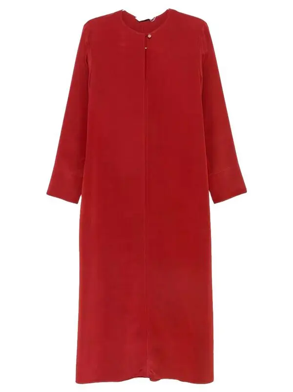 Max Mara Punghia Keyhole Detail Maxi Dress - Red