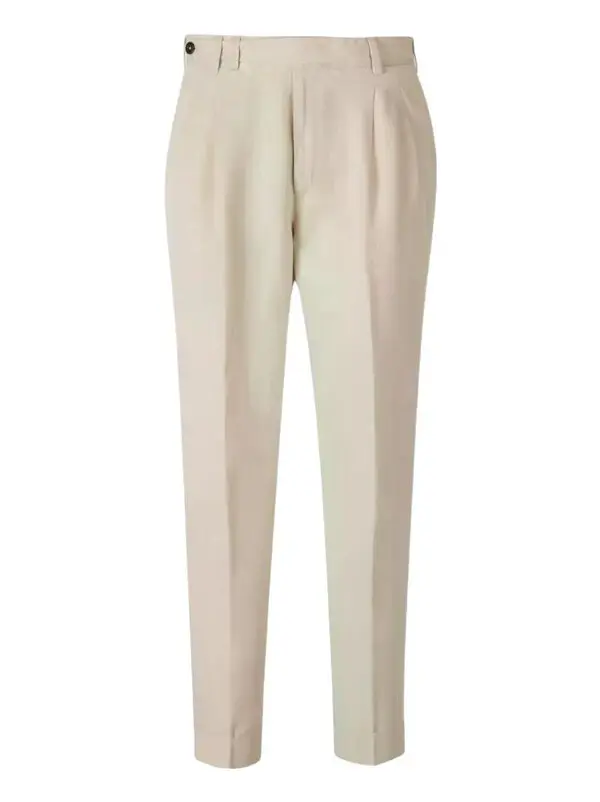 PT TORINO Pleated Trousers - Neutrals