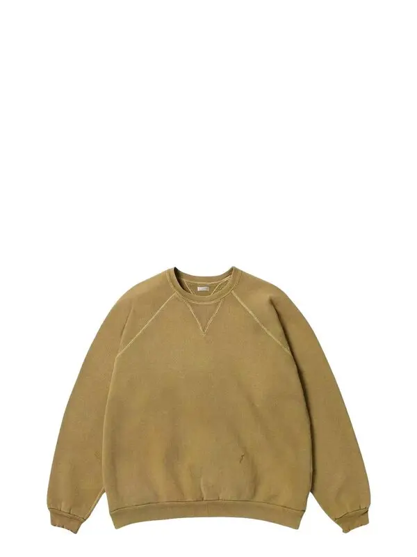 A.PRESSE Raglan-sleeve Crew-neck Sweatshirt - Gold
