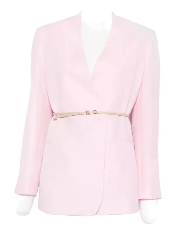 Fabiana Filippi Belted Wrap Blazer - Pink