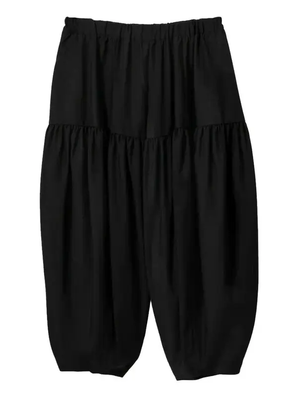 Comme Des Garçons Gathered Trousers - Black