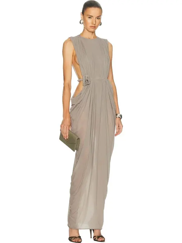 MAYGEL CORONEL Baluarte Gown - Arcilla