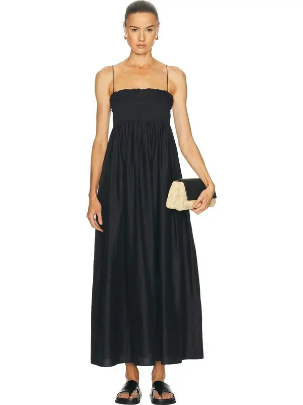 Matteau Empire Frill Dress - Black