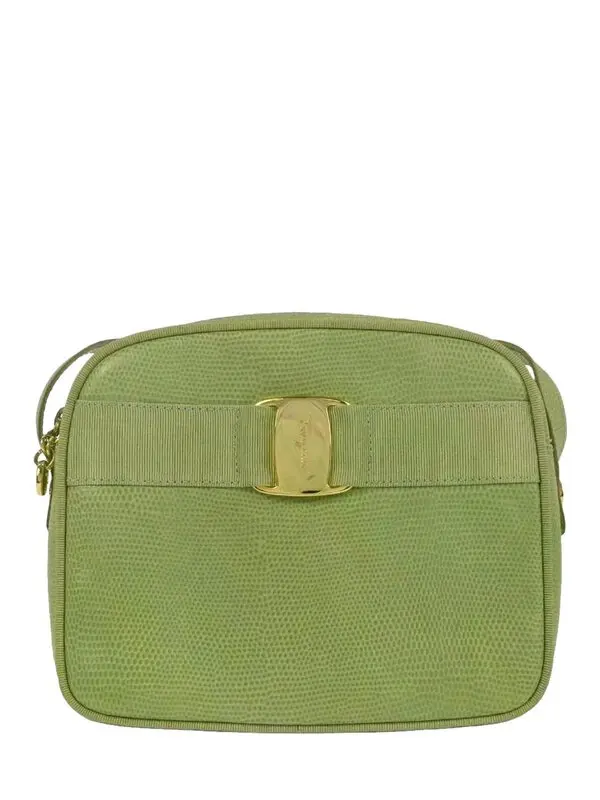 FERRAGAMO 1990-2000s Vara Shoulder Bag - Green