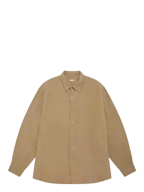 A.PRESSE Long-sleeve Button-up Shirt - Neutrals