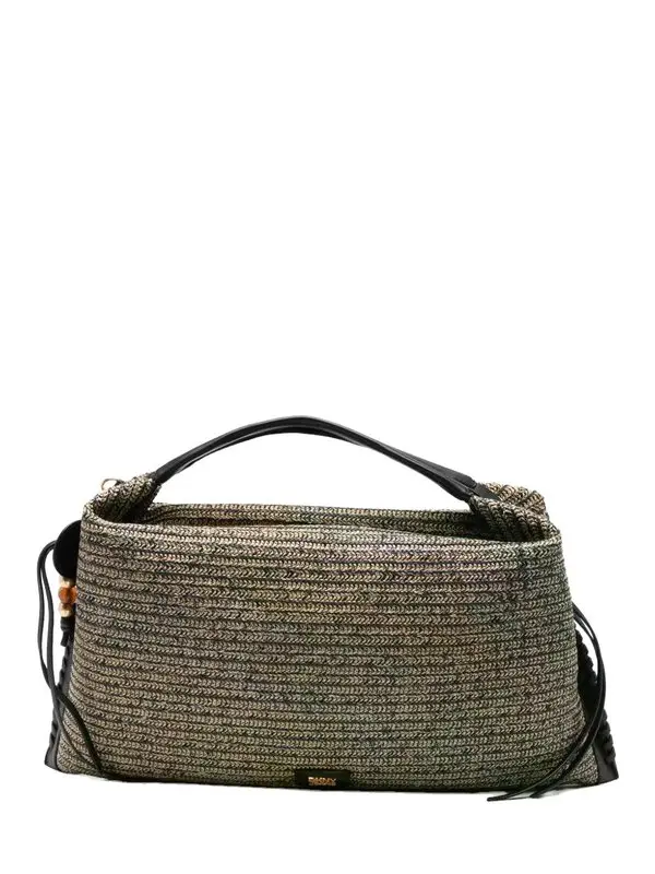 Dkny Logo Detail Woven Tote Bag - Neutrals