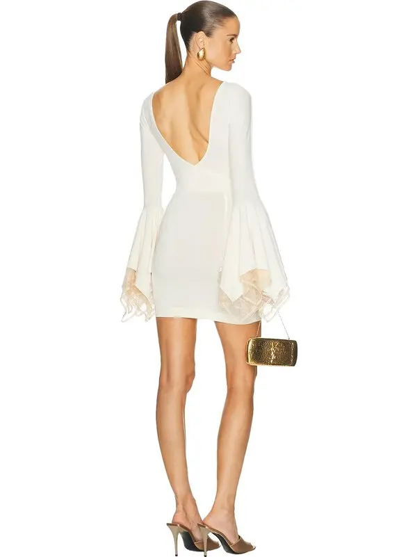 Blumarine Long Sleeve Mini Dress - Ready To Dye