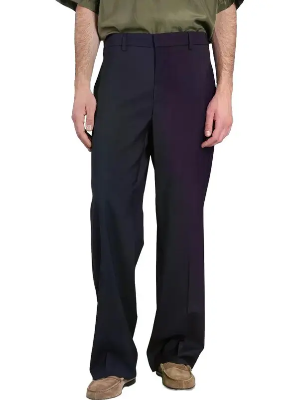 Barena Venezia Delfo Pressed-crease Wide-leg Trousers - Blue
