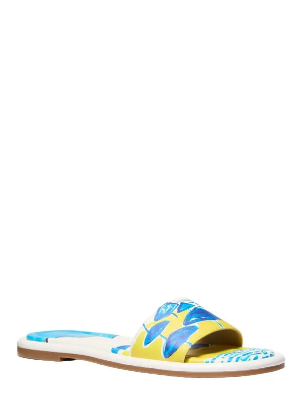 Michael Kors X Christina Zimpel Dana Slide Sandals - White