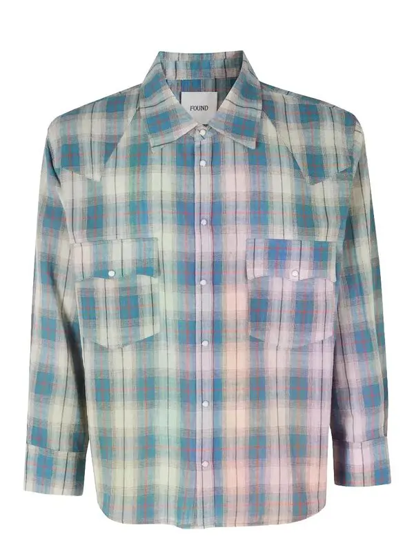 FOUND Long-sleeve Shirt - Blue