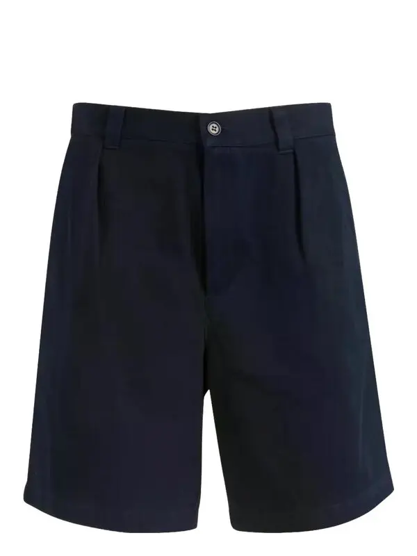 A.p.c. Pleated Bermuda Shorts - Blue