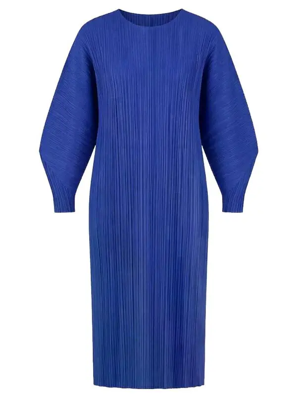 Issey Miyake Skyline Batwing-sleeve Dress - Blue