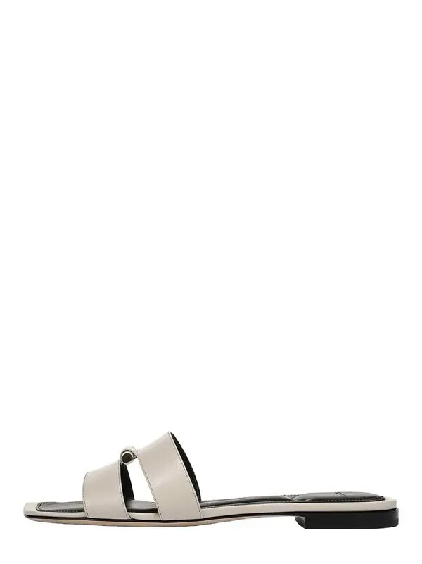 Vince Piper Leather Slide Sandal - Flax