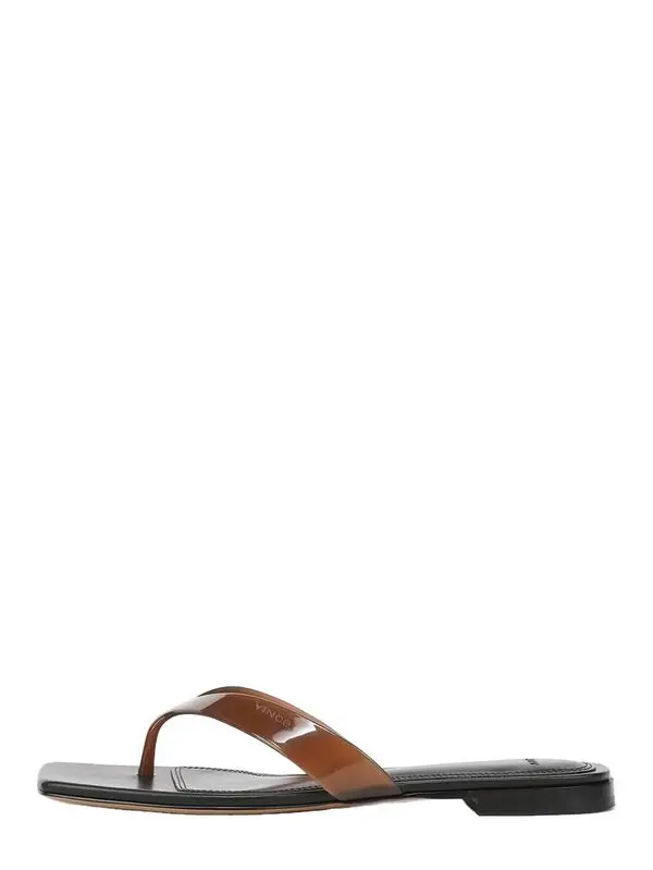 Vince San Juan Jelly Thong Sandal - Saddle